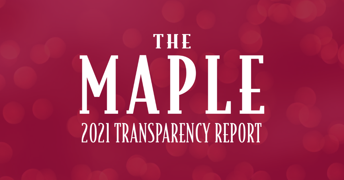 2021 Transparency Report